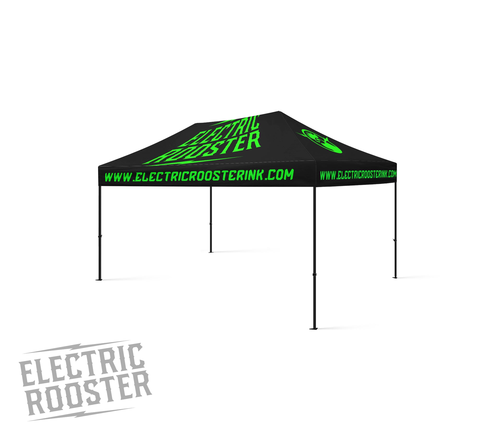 10' X 10' CUSTOM PRINTED POP UP TENT KIT W/ STEEL FRAME – Electric ...